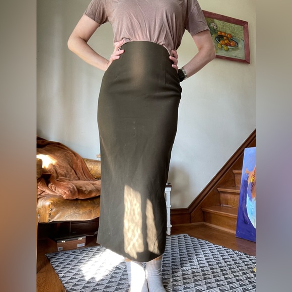 Rena Rowan | Skirts | Vintage Rena Rowan Long Pencil Skirt Wool Size 4 ...